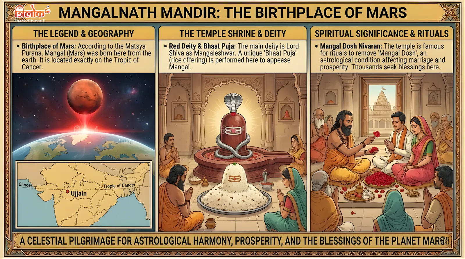 Mangalnath Mandir Ujjain: Birthplace of Mars (Mangal) & Bhaat Puja